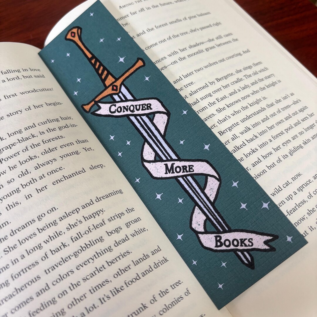 Medieval Fantasy Bookmark, Magical Sword Bookmark, Gift for Booklovers ...