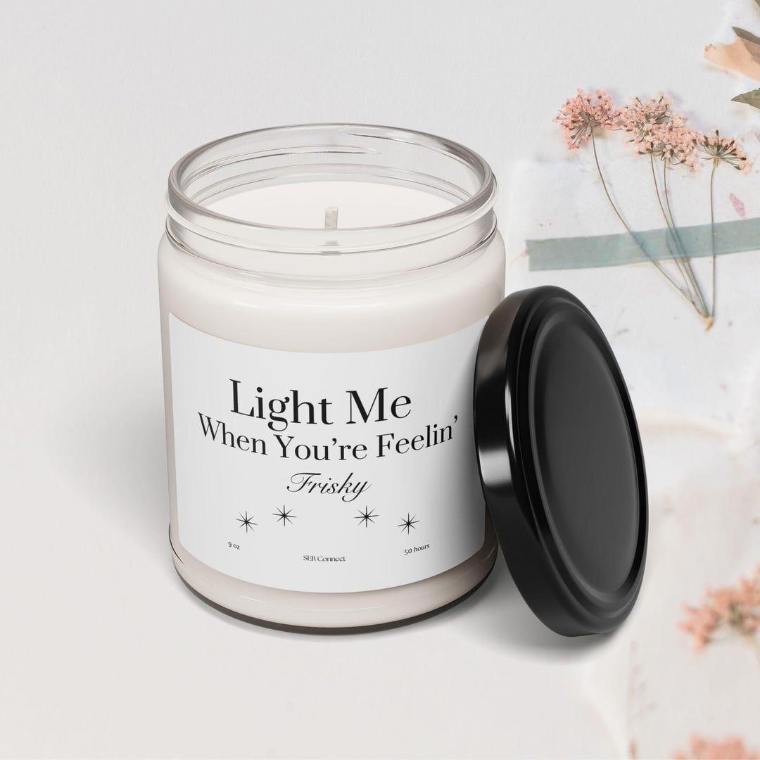3 Year Anniversary Scented Soy 9 Oz Candle, Light Me When You're Feelin ...
