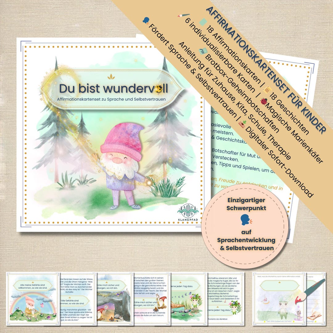 Affirmation Cards for Children | Language Development & Self-confidence ...