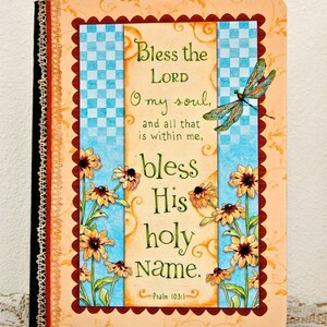 AUTUMN BLESSINGS... Journal Cover Greeting Card Christian Scripture Art ...