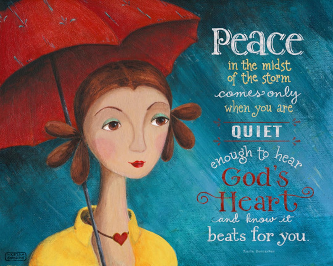 ART PRINT... Peace in the Storm... Christian Wall Art, Be Still and ...