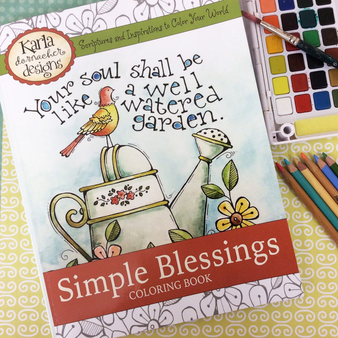 PRINTABLE SIMPLE BLESSINGS Coloring Book... Instant Download ...