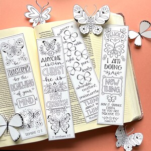 RENEWING YOUR MIND... Color Your Own Bible Bookmarks Journaling ...