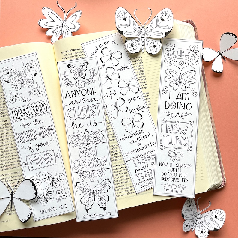 RENEWING YOUR MIND... Color Your Own Bible Bookmarks Journaling ...