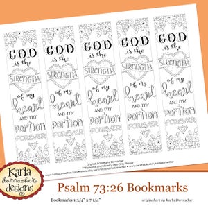 PSALM 73... Hope in God Coloring Collection, Bible Journaling Templates ...