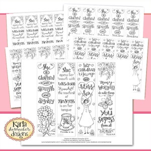 PROVERBS 31... A Godly Woman... Color Your Own, Bible Bookmarks, Bible ...