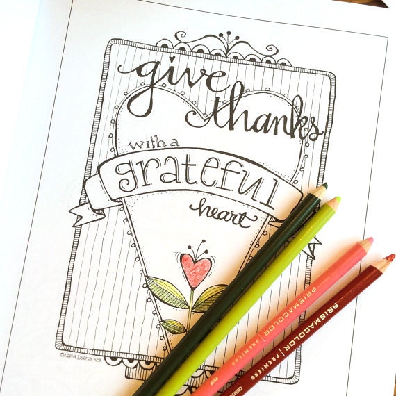 PRINTABLE SIMPLE BLESSINGS Coloring Book... Instant Download ...