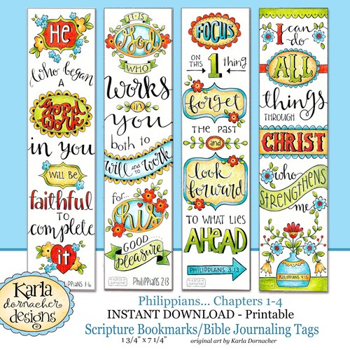 PHILIPPIANS... FULL COLOR Bible Journaling Templates Tracers - Etsy