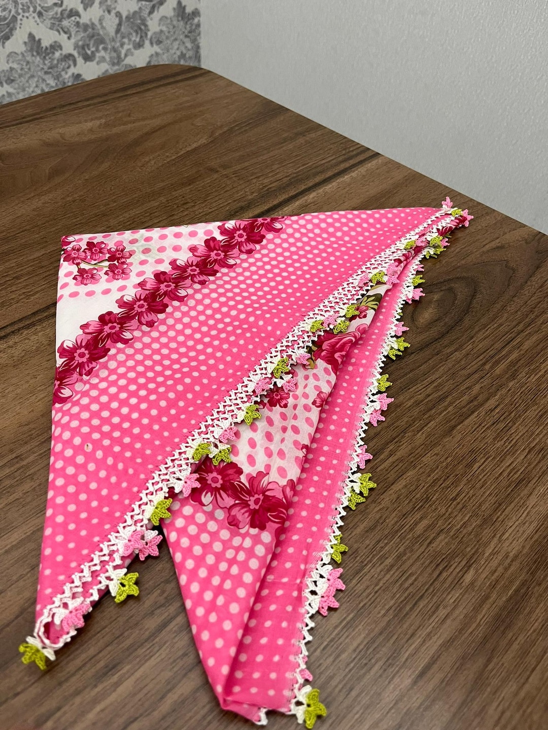 Crochet Embroidered Scarf, Traditional Turkish Kerchief, Embroidered Scarf, Handmade Kerchief - Etsy