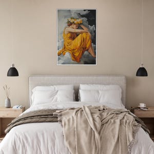 Modern Greek Goddess Wall Art - Framed Fine Art Poster for Chic Decor ...