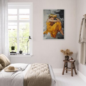 Modern Greek Goddess Wall Art - Framed Fine Art Poster for Chic Decor ...