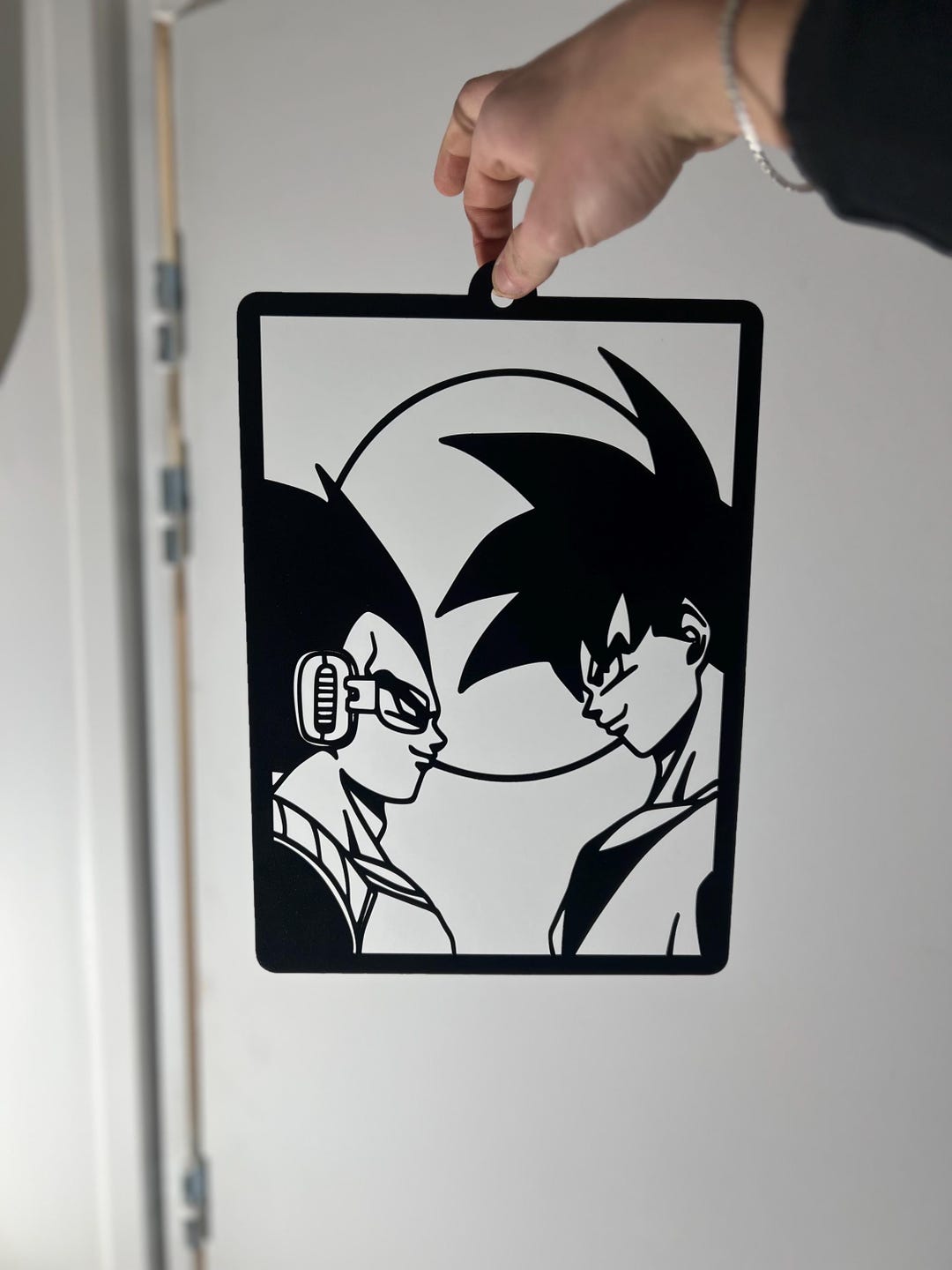 Manga GOKU VEGETA DBZ Wall Decoration in Steel / Unique and Modern ...