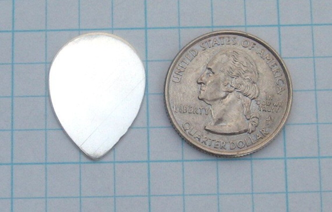 Sterling Silver Tear Drop 29mm X 23mm Jewelry Making Supplies - Etsy