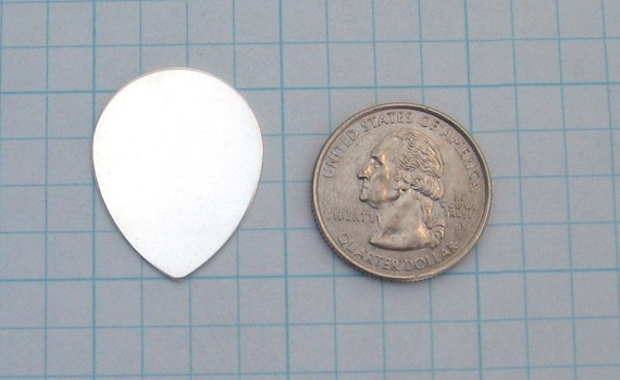 Sterling Silver Tear Drop 29mm X 23mm Jewelry Making Supplies | Etsy