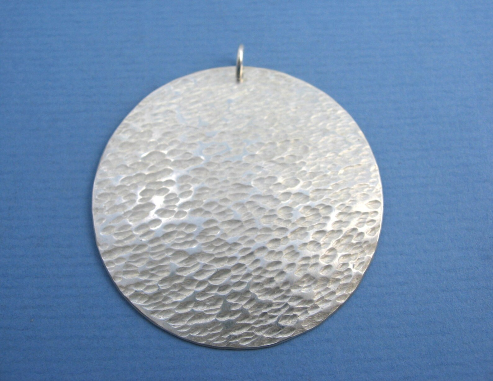 Hammered Texture Design Sterling Silver Pendant - Etsy Sweden