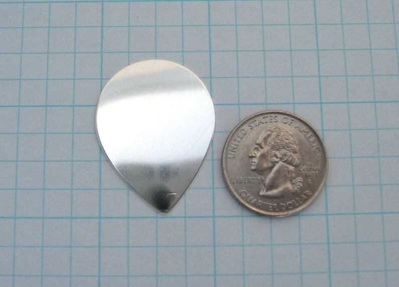 Sterling Silver Tear Drop 29mm X 23mm Jewelry Making Supplies - Etsy