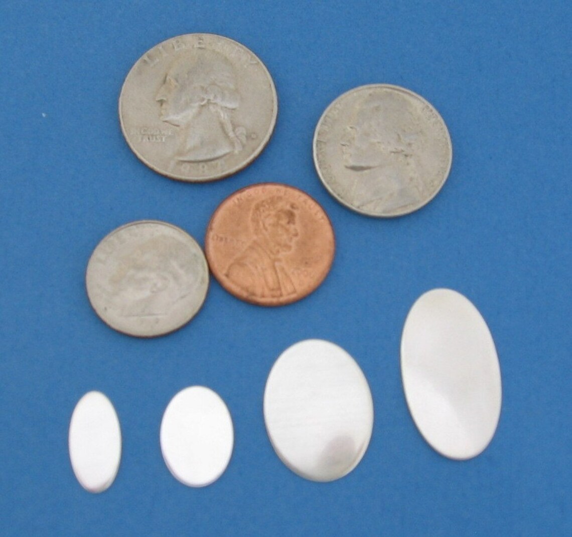 Sterling Silver OVAL Disc Blank Jewelry Making Supplies for Hand ...
