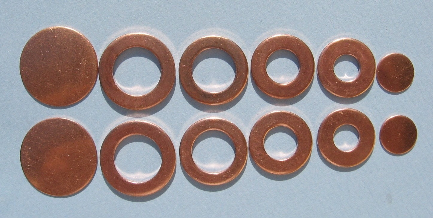 COPPER Blanks Copper Discs Copper Hand Stamping Blanks Copper Rounds ...