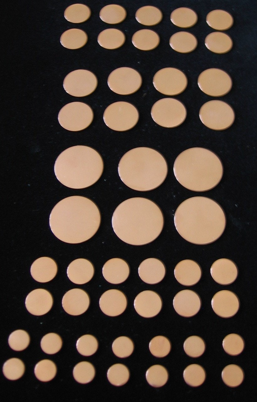 COPPER Blanks Copper Discs Copper Hand Stamping Blanks Copper Rounds ...