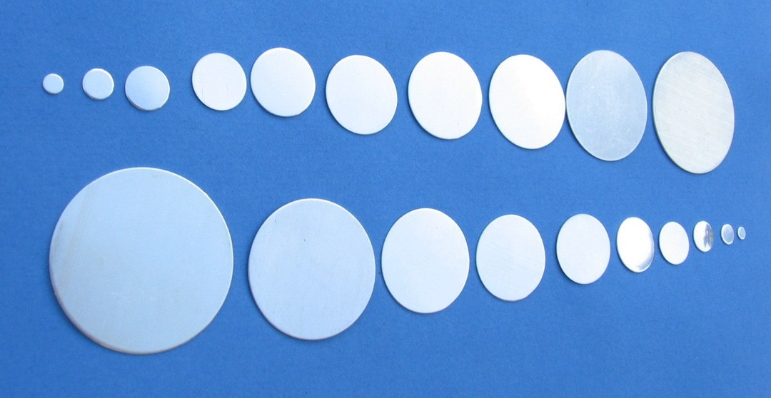 5/8 Inch 24g Sterling Silver Discs Wholesale Bulk Blanks 24-gauge 16mm ...