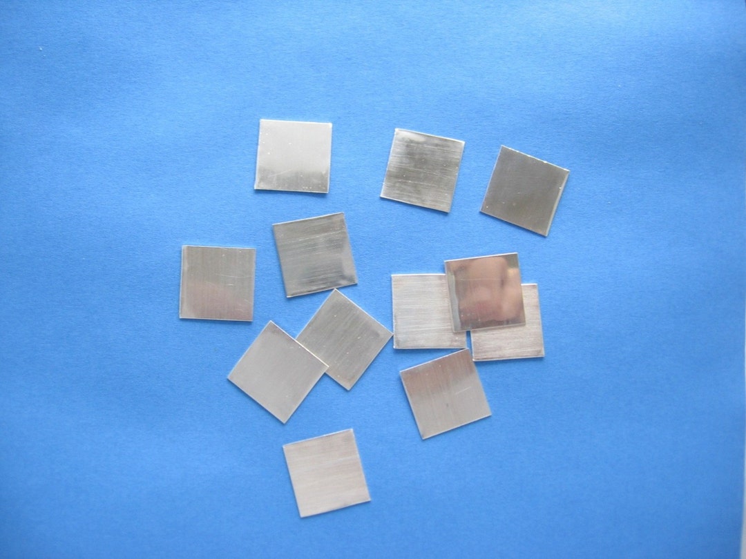 3/4 Inch 20ga Sterling Silver SQUARE Metal STAMPING Blanks Jewelry ...