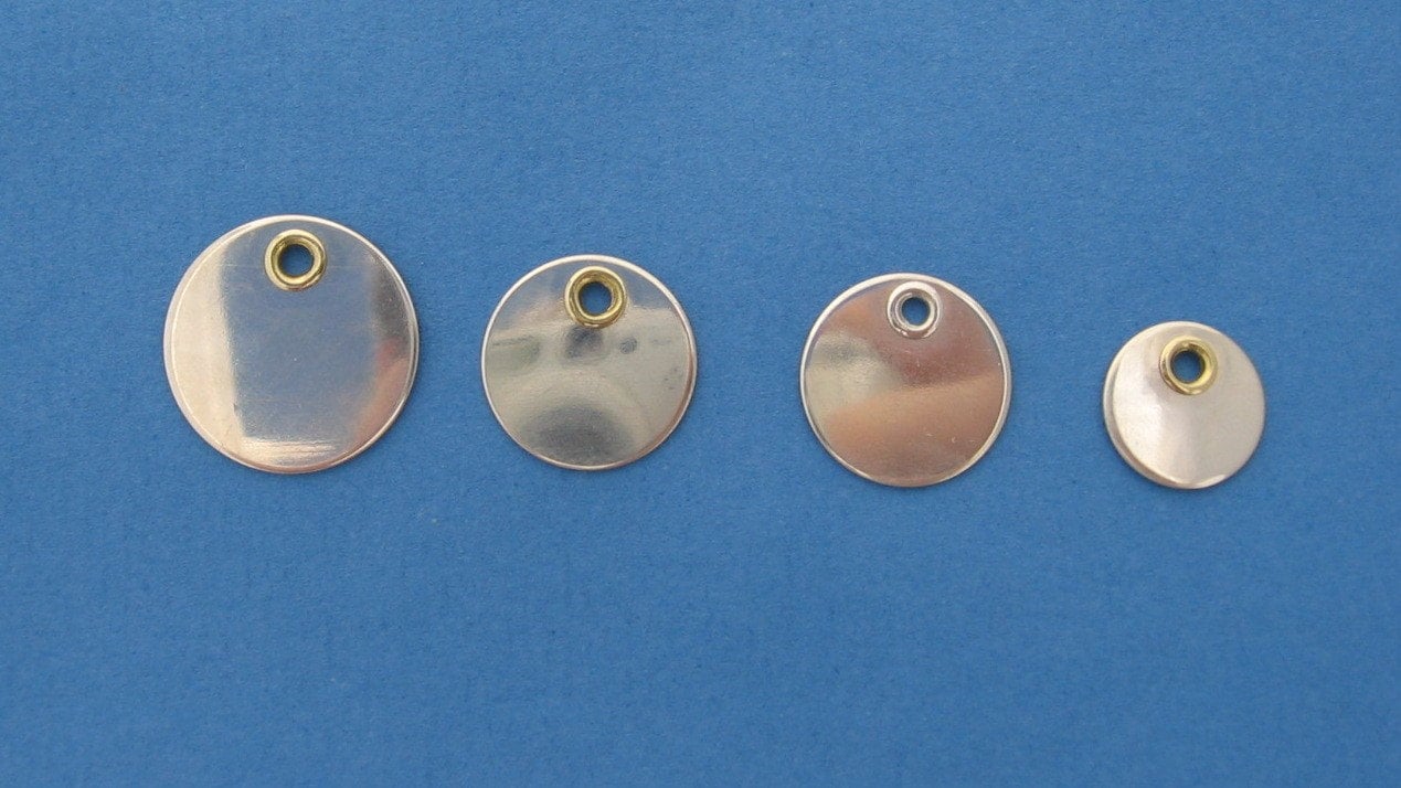 Sterling Silver Disc Handmade Blank RIVET 20 Gauge 22 Ga 1/2 - Etsy