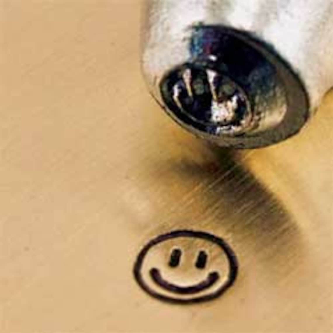 SMILEY FACE Metal STAMP 3mm 1/8 Inch by Impressart Square | Etsy
