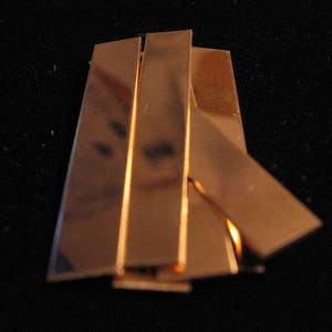 Solid Gold 14K Gold 14 Karat Solid Gold Sheet Strip Blank Select a Size ...