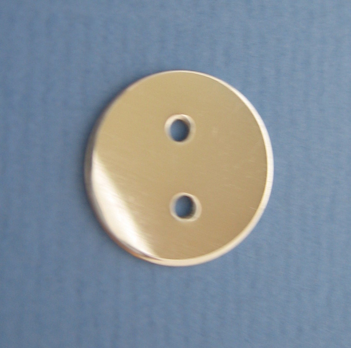 Sterling Silver BUTTONS 5/8 Inch 22g Bracelet Connectors 2 HOLES ...