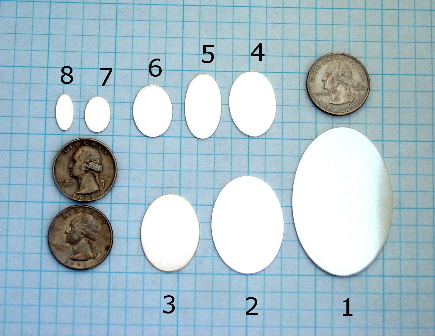 3/8 Inch 22 Gauge Sterling Silver Blank Disc Jewelry Making Supplies ...