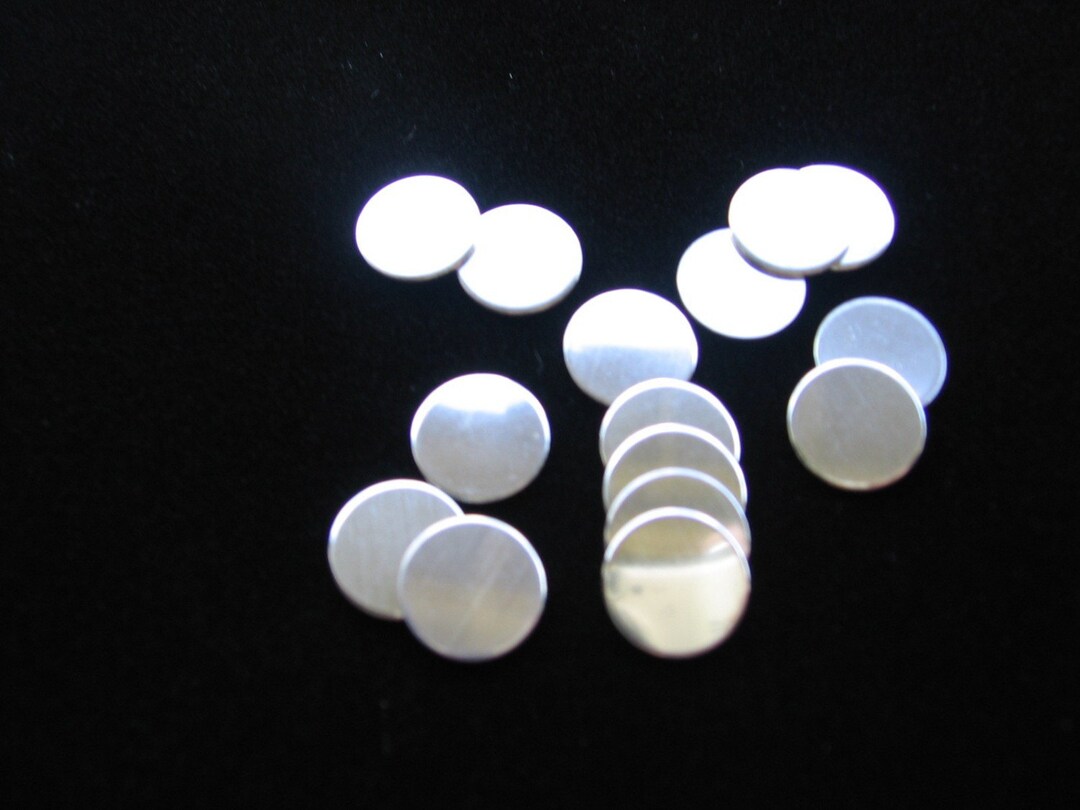 1 1/2 Inch 22 Gauge Sterling Silver Disc Fine Jewelry Making Quality 1. ...