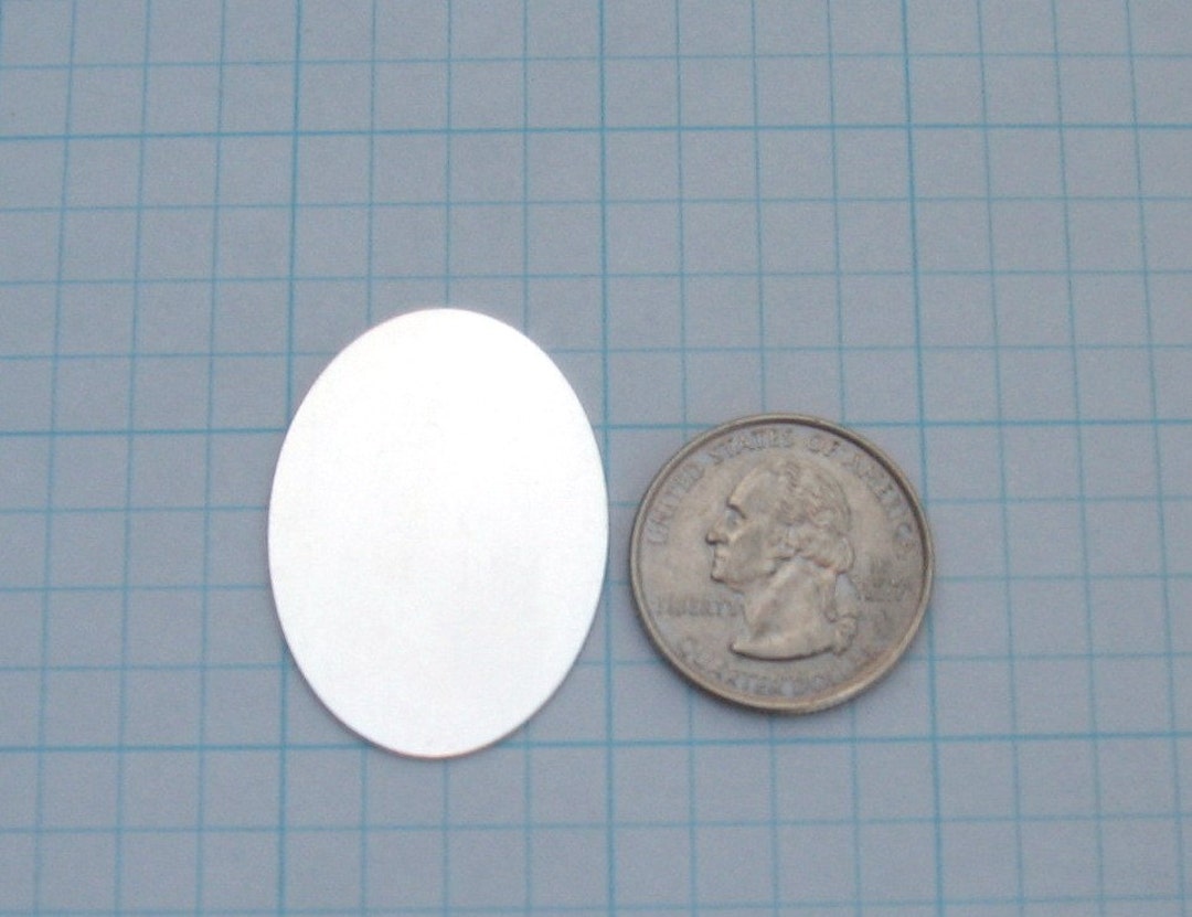 Sterling Silver OVALS Blanks Discs 1-7/16 X 1-1/16 Inch Metal Jewelry ...