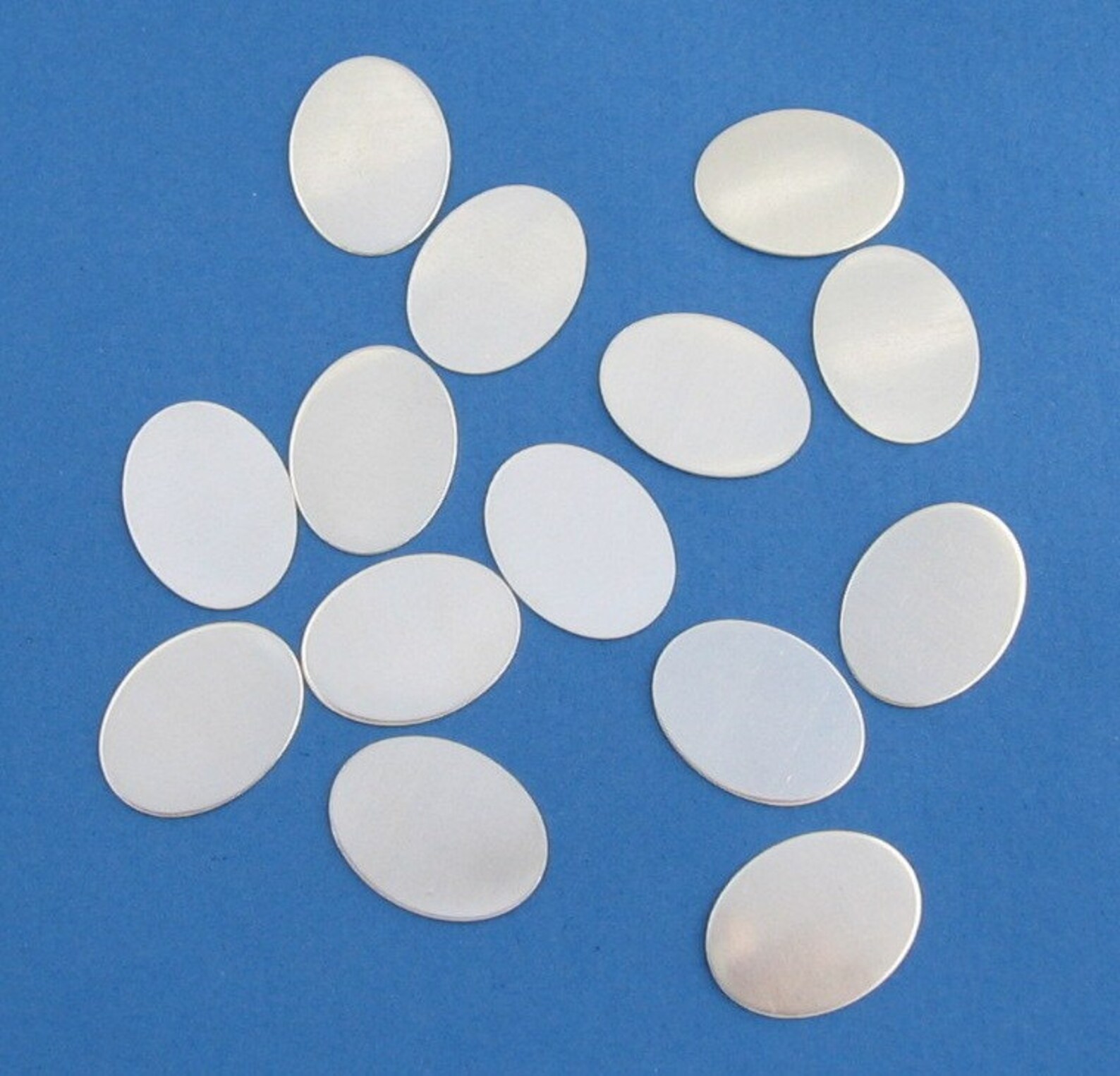 Sterling Silver OVAL Disc Blank Jewelry Making Supplies for Hand ...