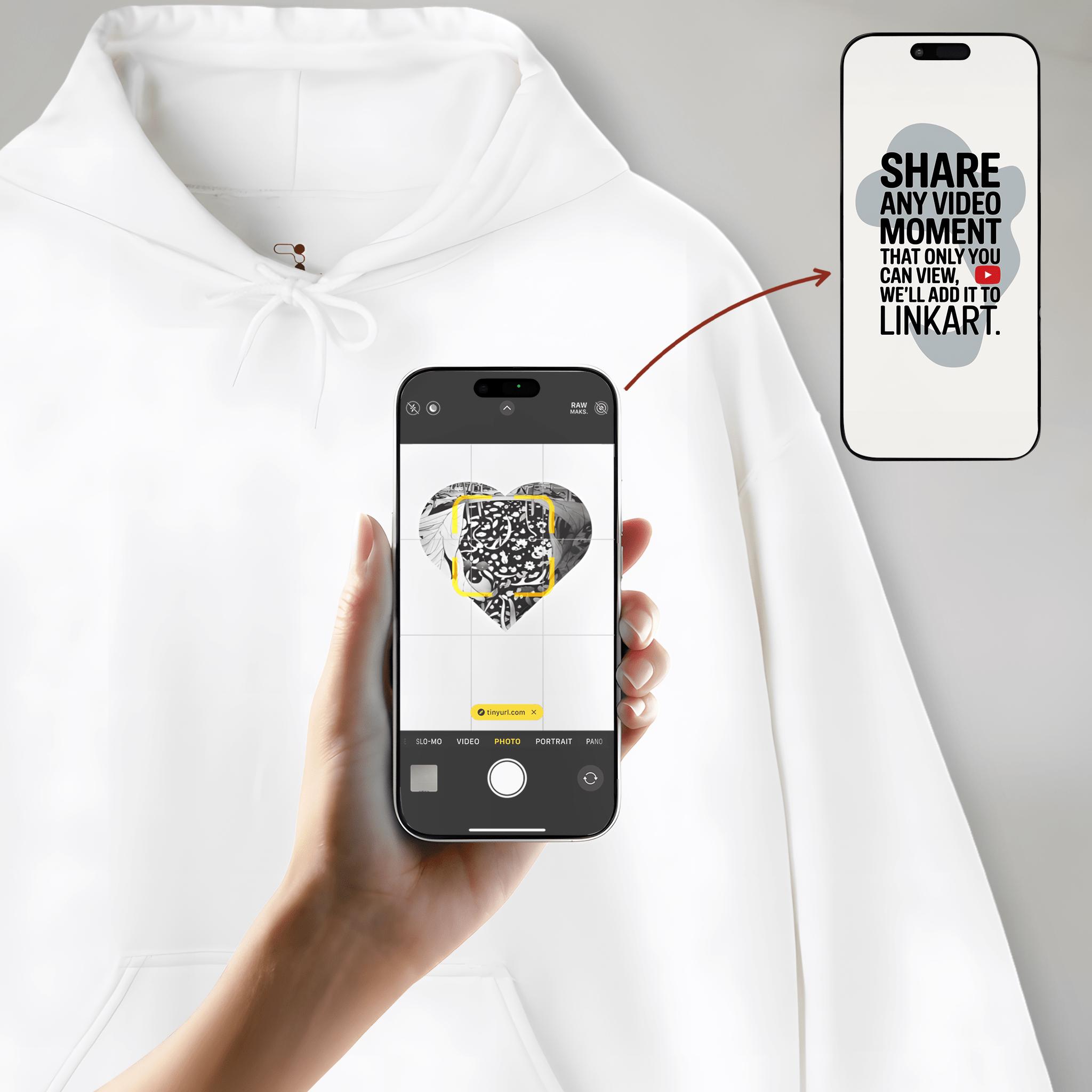 Personalized Love Story Hoodie and T-shirt Custom Video & Eyes Design ...