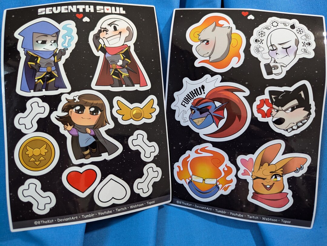 Seventh Soul: Chibi Sticker Pack - Etsy