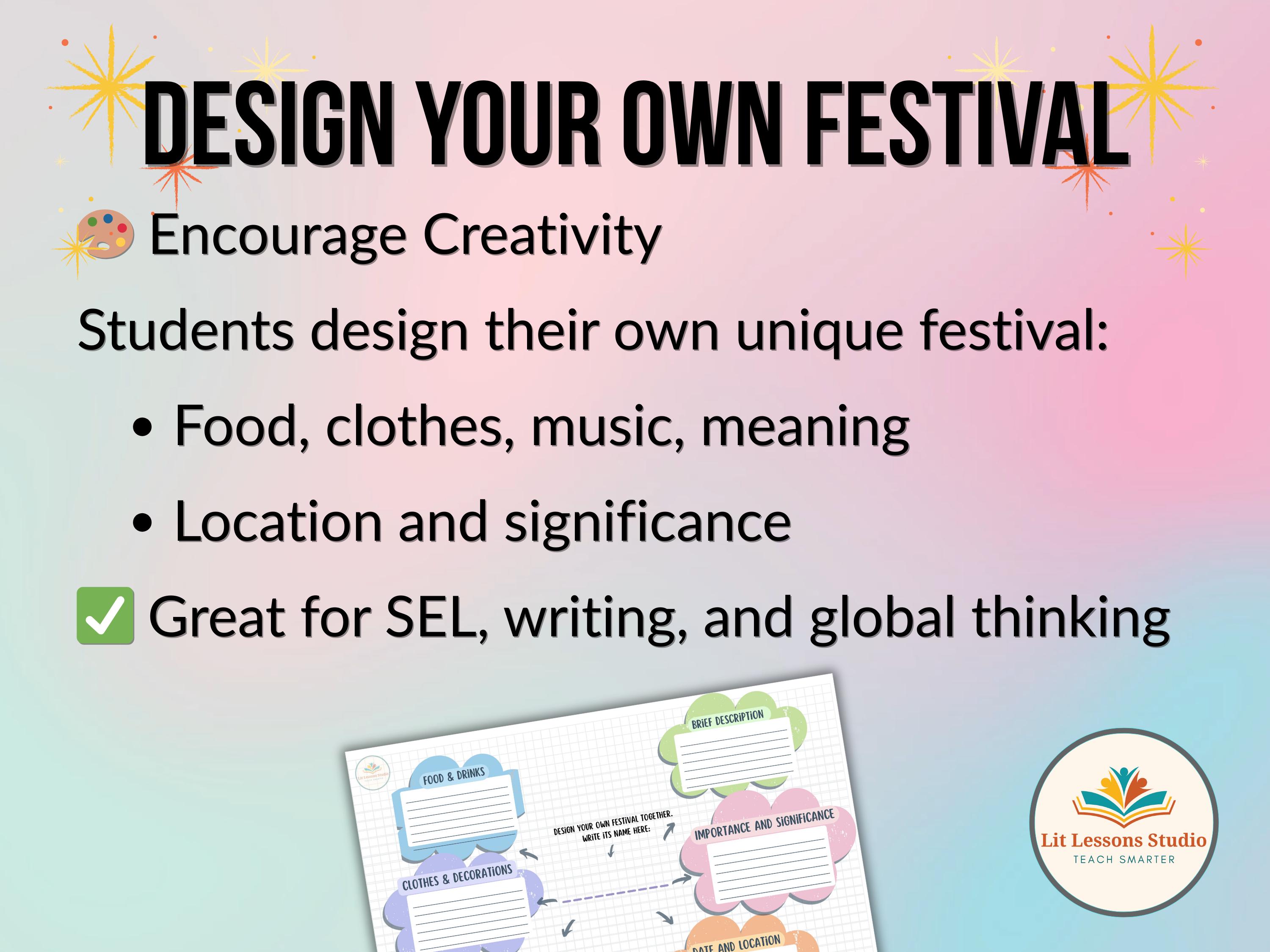 Festivals Around the World Bundle – Reading, Vocabulary, Chart Activity ...