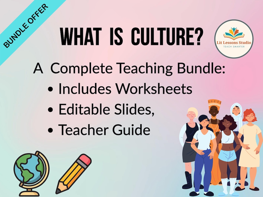 What is Culture? Worksheet Bundle – Reflection Activities, Vocabulary ...