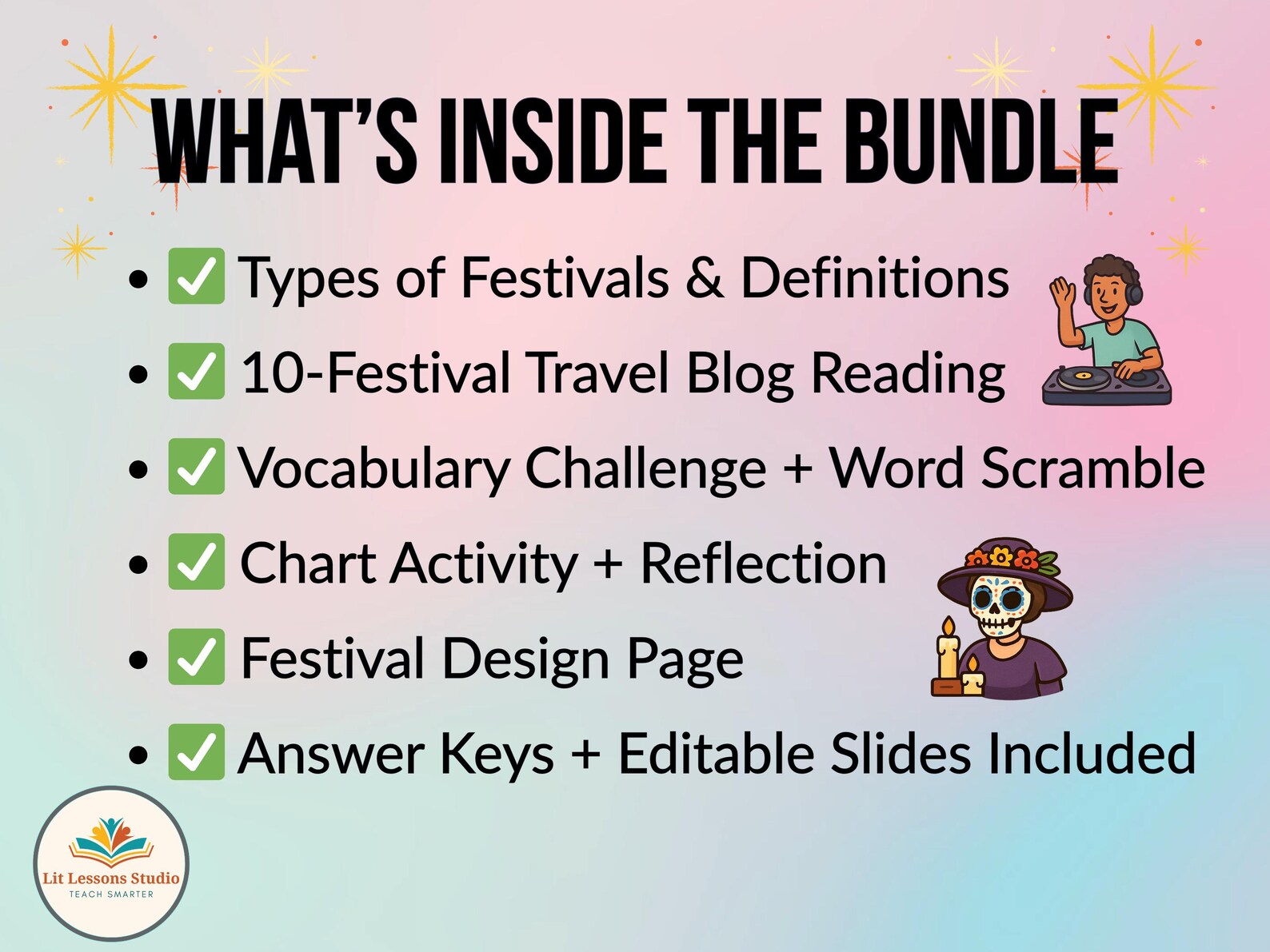 Festivals Around the World Bundle – Reading, Vocabulary, Chart Activity ...