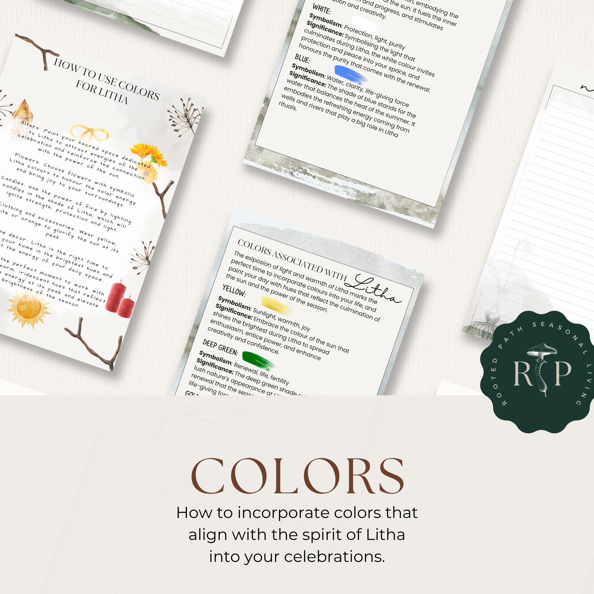 LITHA Celebration GUIDE: Wheel of the Year | Grimoire Printable | How ...