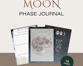 MOON PHASE JOURNAL: Moon Manifesting | Moon Rituals Journal Printable ...