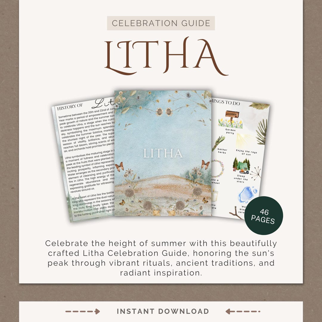 LITHA Celebration GUIDE: Wheel of the Year | Grimoire Printable | How ...