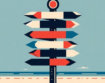 Custom 5 Directional Beach Sign | Family City Locations | Beach Art ...