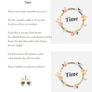 Printable Educational Kids Telling Time Learning Clock Activity ...