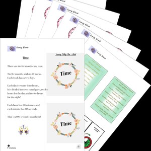 Printable Educational Kids Telling Time Learning Clock Activity ...