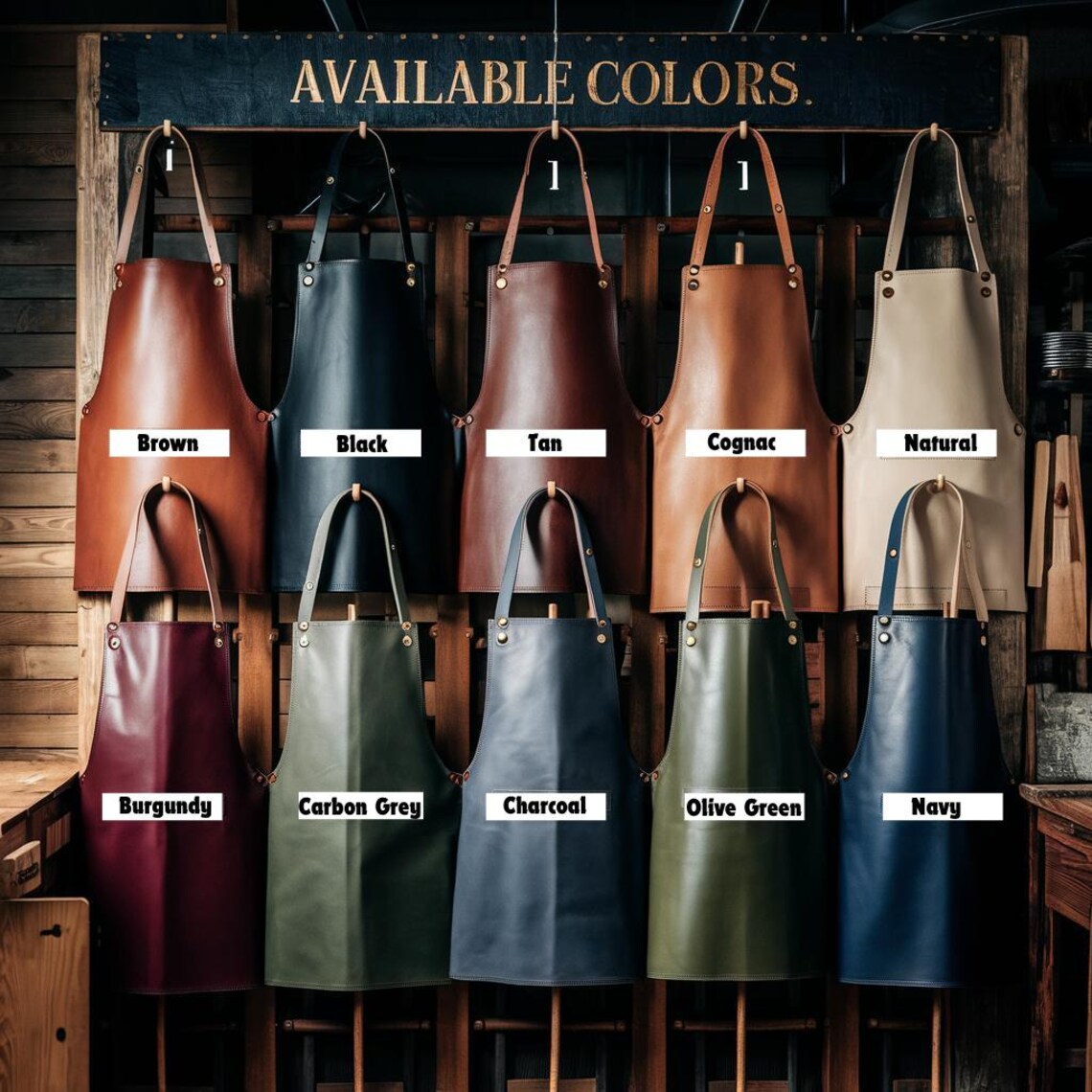 Handmade Iron Anvil Blacksmith Crazy Horse Leather Apron| Unique Style ...