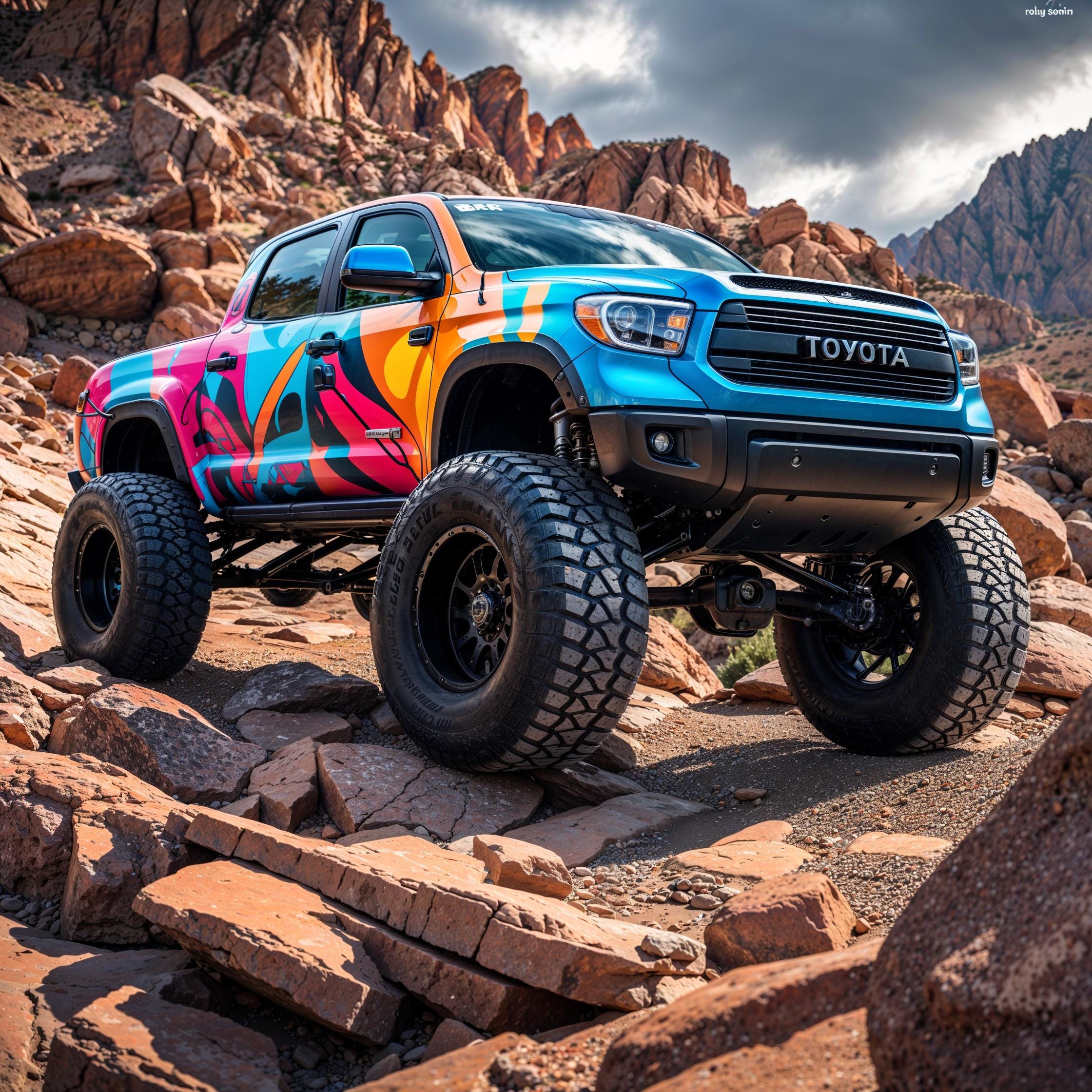 Toyota Hilux Truck Art , Abstract off Road Truck Art , Ultra 4k Best ...