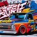 Vintage Chevy Graffiti Wall Art Classic Truck Canvas Print Urban Street ...