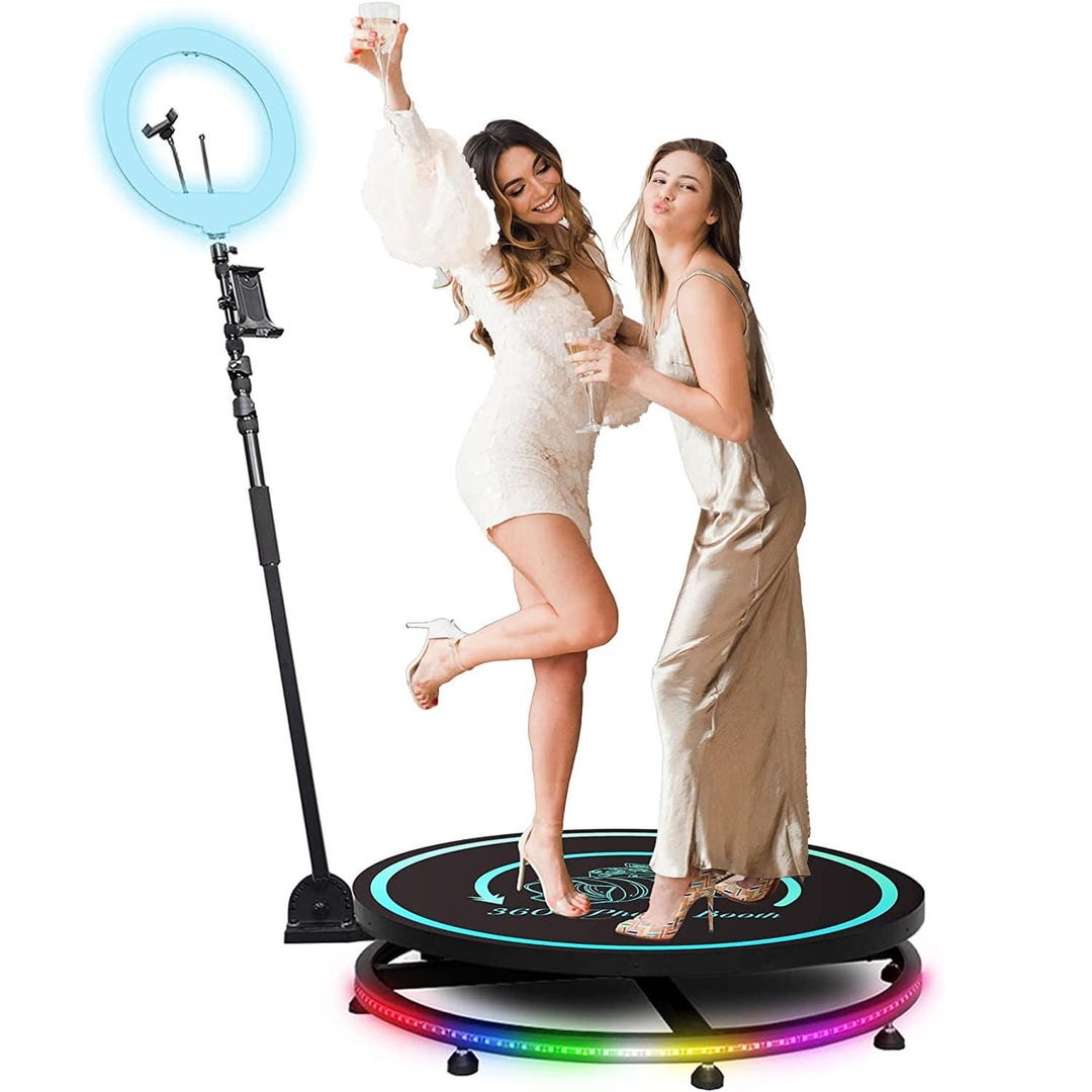 360 Photo Booth PRO – AUTOMATIC Metal Round Shape (360 Camera Booth ...