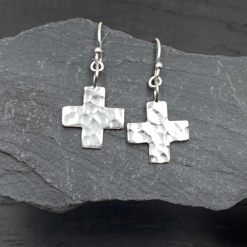 Cross Earrings - Etsy