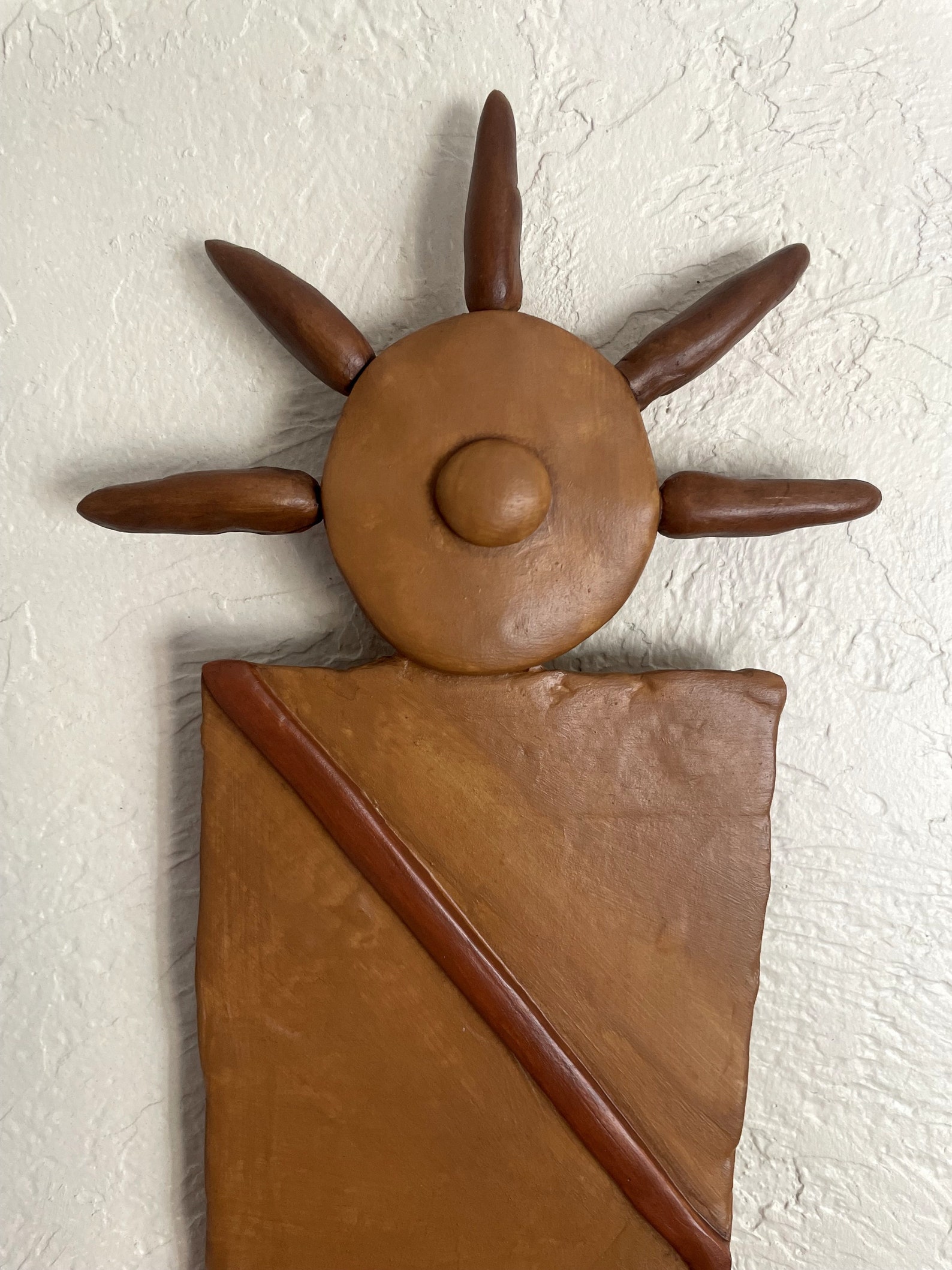 Southwestern Petroglyph shaman in Clay - Etsy